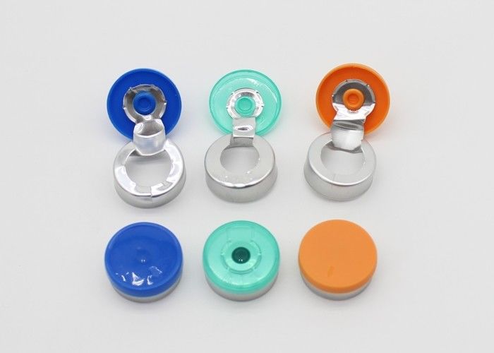 Medicinal Aluminum Plastic Caps , Cosmetic Glass Vial Cap With Multiple ...