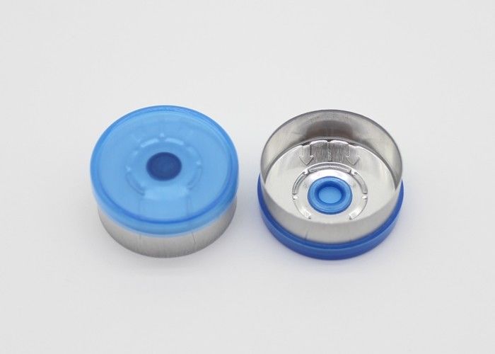 20mm Medical Injection Vial Caps Transparent Blue Color SGS Certificated