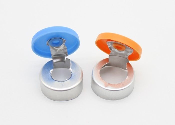 Colorful Tear Off Vial Caps For Medical Injection Vial 20.3*7.3 Mm Size