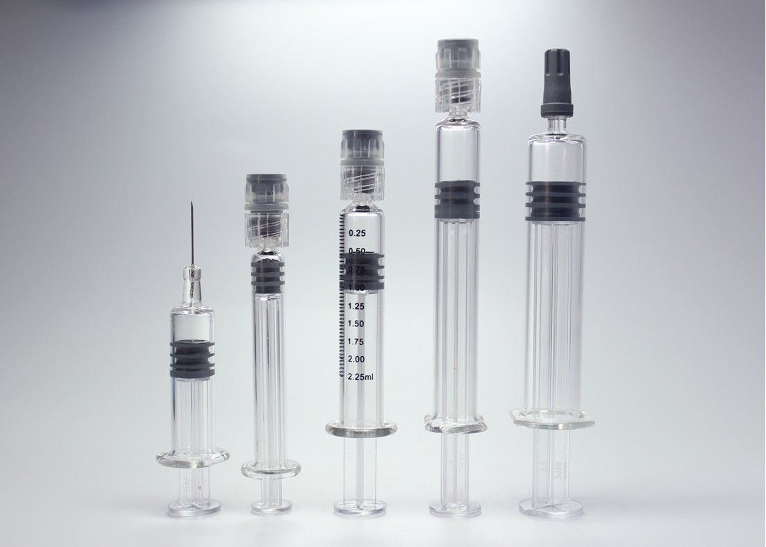 1-5ml Glass Prefilled Syringes Clear Color For Pharmaceutical And Cosmetic