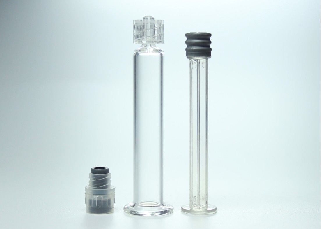 2.25ml Glass Prefilled Syringes With Luer Lock Rigid Cap ISO Certificated
