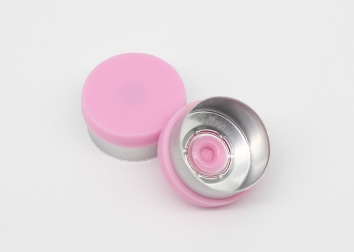 13mm Plane Pink Pharmaceutical Injection Glass Vial Flip Off Caps