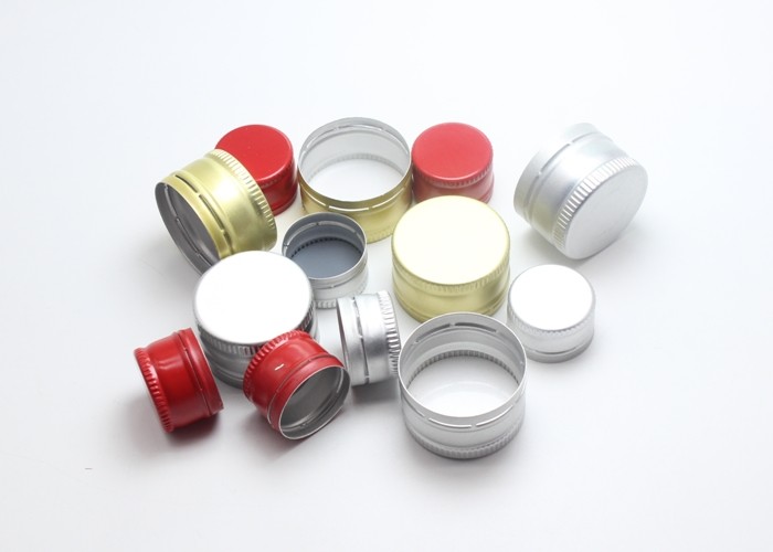 20mm 28mm Aluminium Pilfer Proof Caps , Aluminium Ropp Caps For Glass ...