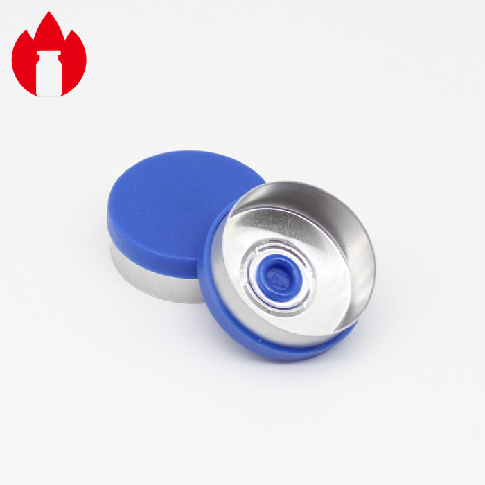 20mm Aluminium Plastic Crimp Cap , Pharmaceutical Vial Cap