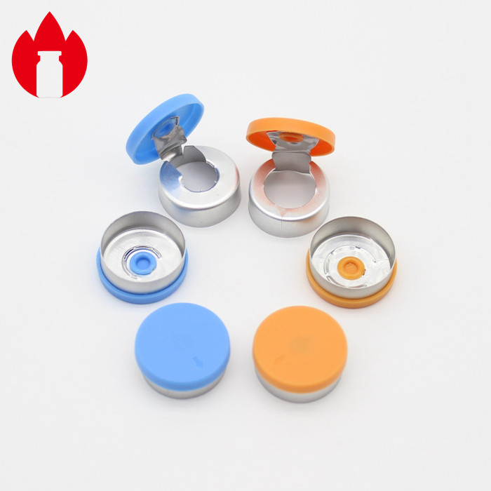 Colorful Tear Off Vial Caps For Medical Injection Vial 20.3*7.3 Mm Size