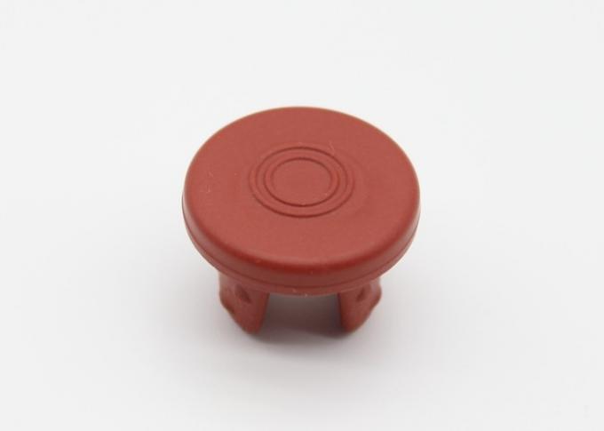 Red 20mm Butyl Rubber Stopper , Rubber Plugs And Stoppers With ...