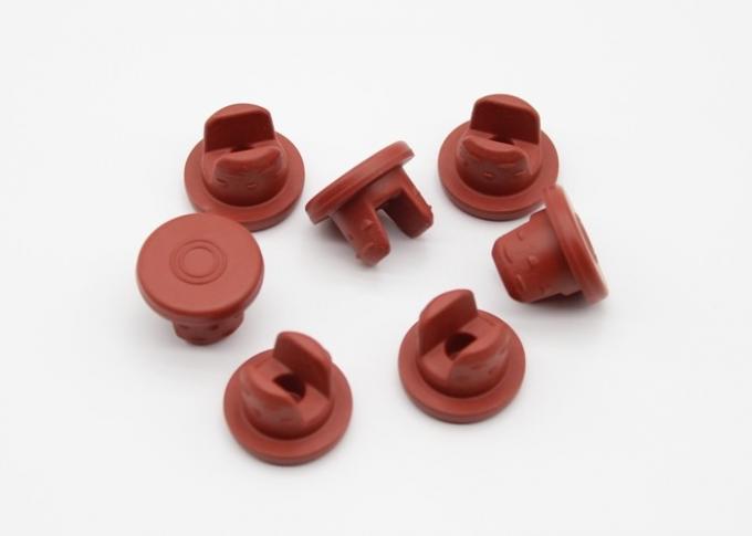 Red 20mm Butyl Rubber Stopper , Rubber Plugs And Stoppers With ...