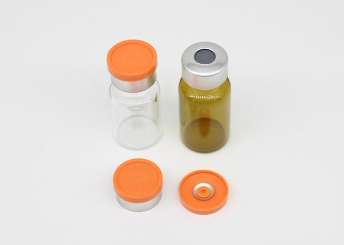 13mm Orange Pharmaceutical Injection Vial Caps With Pre-indentation