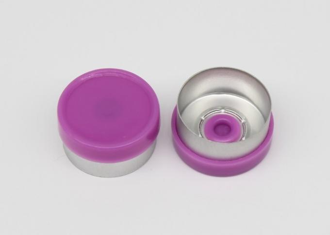 Customized Color Flip Off Cap , Aluminium Flip Off Seals For Injection