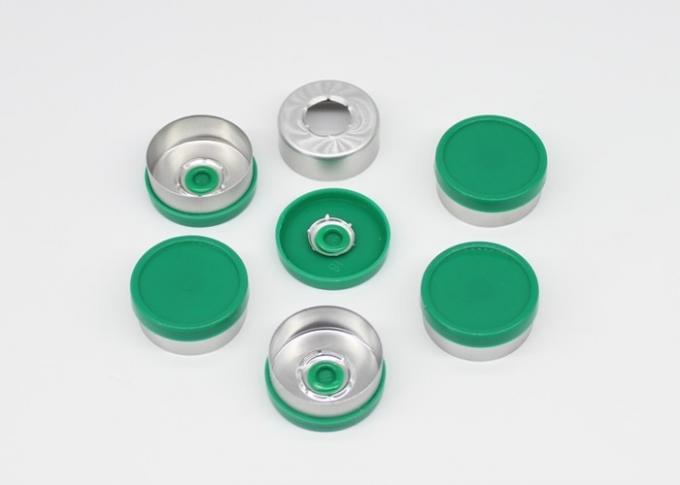 Pharmaceutical Aluminum Plastic Vial Caps 20mm Size For Injection Vial