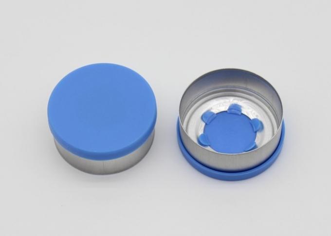 32mm Blue Infusion Medicinal Vial Caps With Ring Pull Customized Logo ...