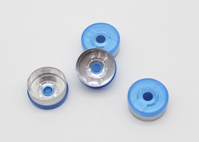 20mm Medical Injection Vial Caps Transparent Blue Color SGS Certificated
