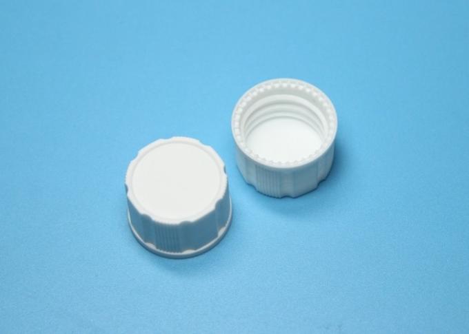 18mm White PP Plastic Screw Caps Used For Threaded Glass Bottle