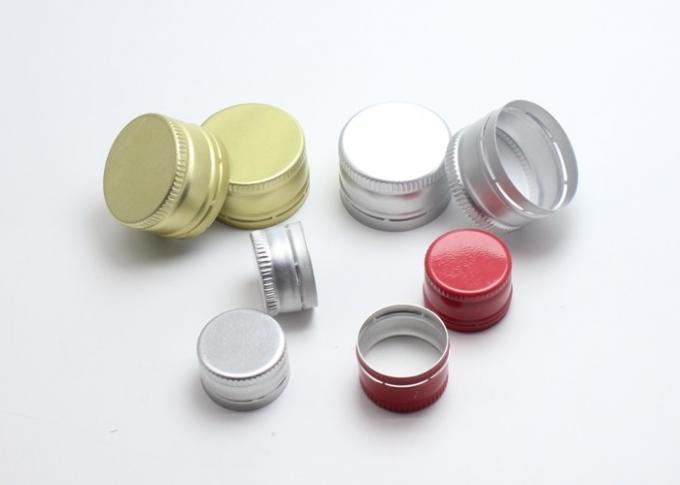 20mm 28mm Aluminium Pilfer Proof Caps , Aluminium Ropp Caps For Glass ...