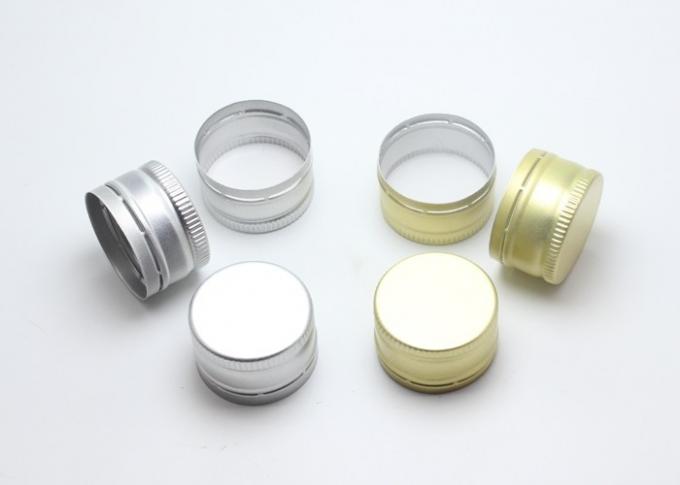 Round Shaped Aluminum Ropp Caps 20mm 22mm 28mm Durable For Screw Bottle