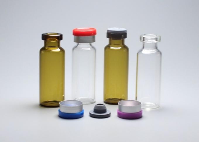4ml Clear or Amber Empty Medicinal Tubular Glass Vial Bottle Container