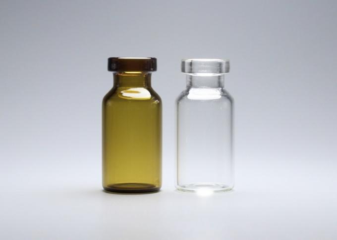 3ml Clear and Amber Medicine Crimp Top Glass Tube Vial